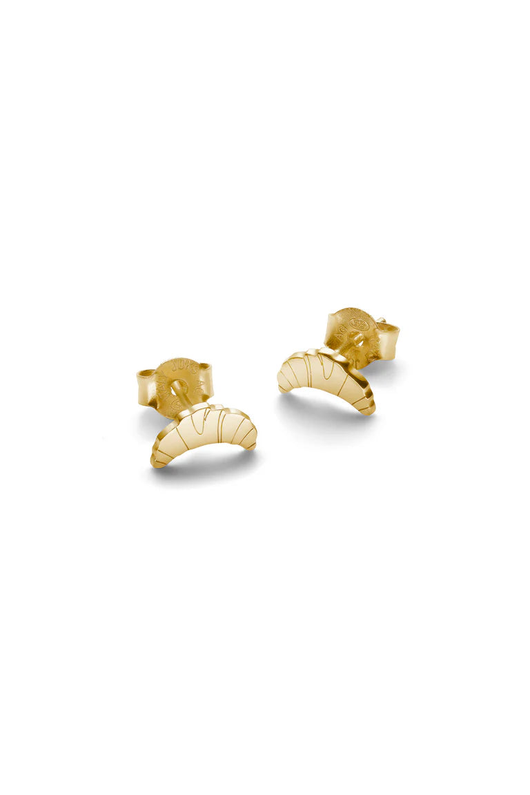 Croissant Ear Stud Gold – studio .ruig