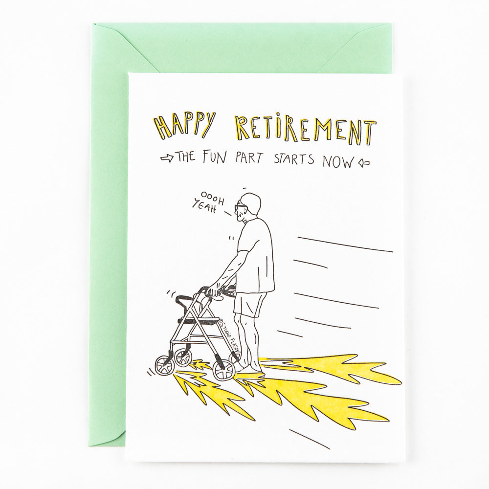 Card Happy retirement, the fun part starts now – studio .ruig